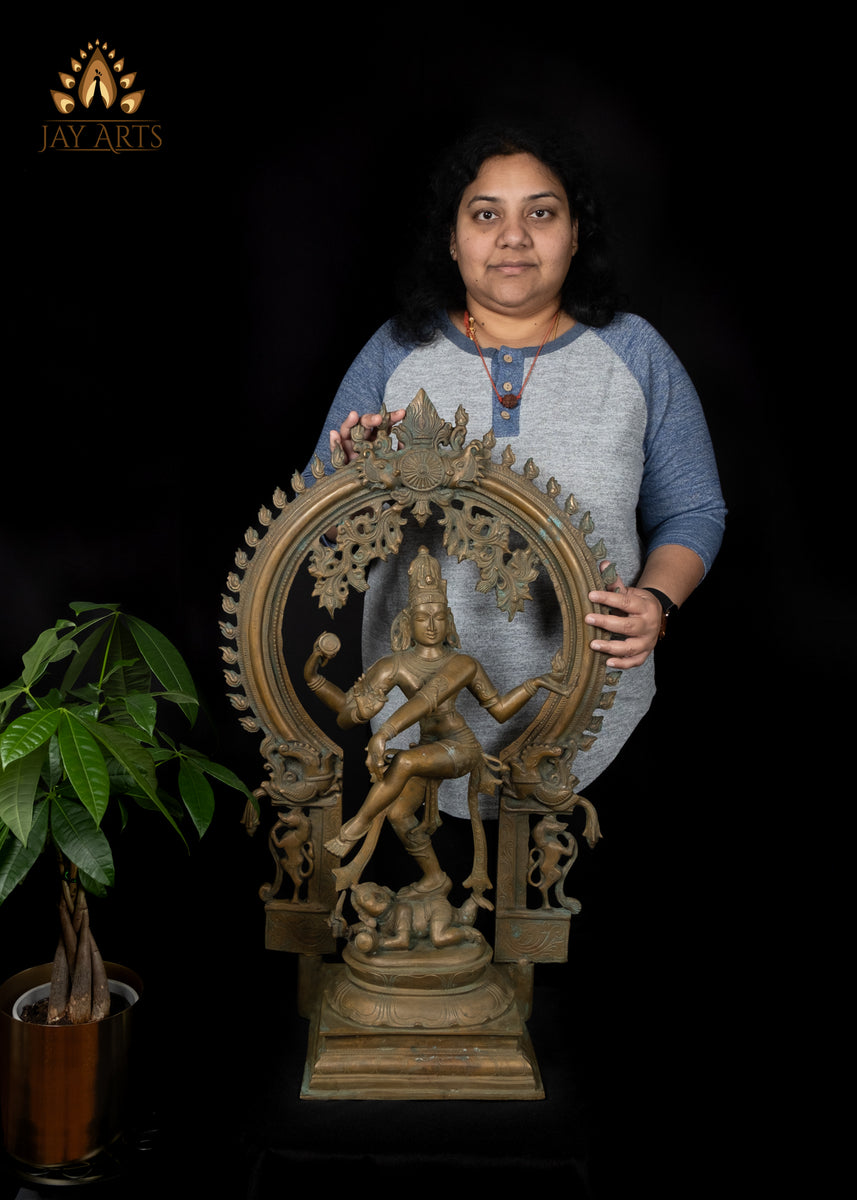 30” Bronze Nataraja Shiva as the Lord of the Dance Lost-Wax Method Scu – JayArts.com
