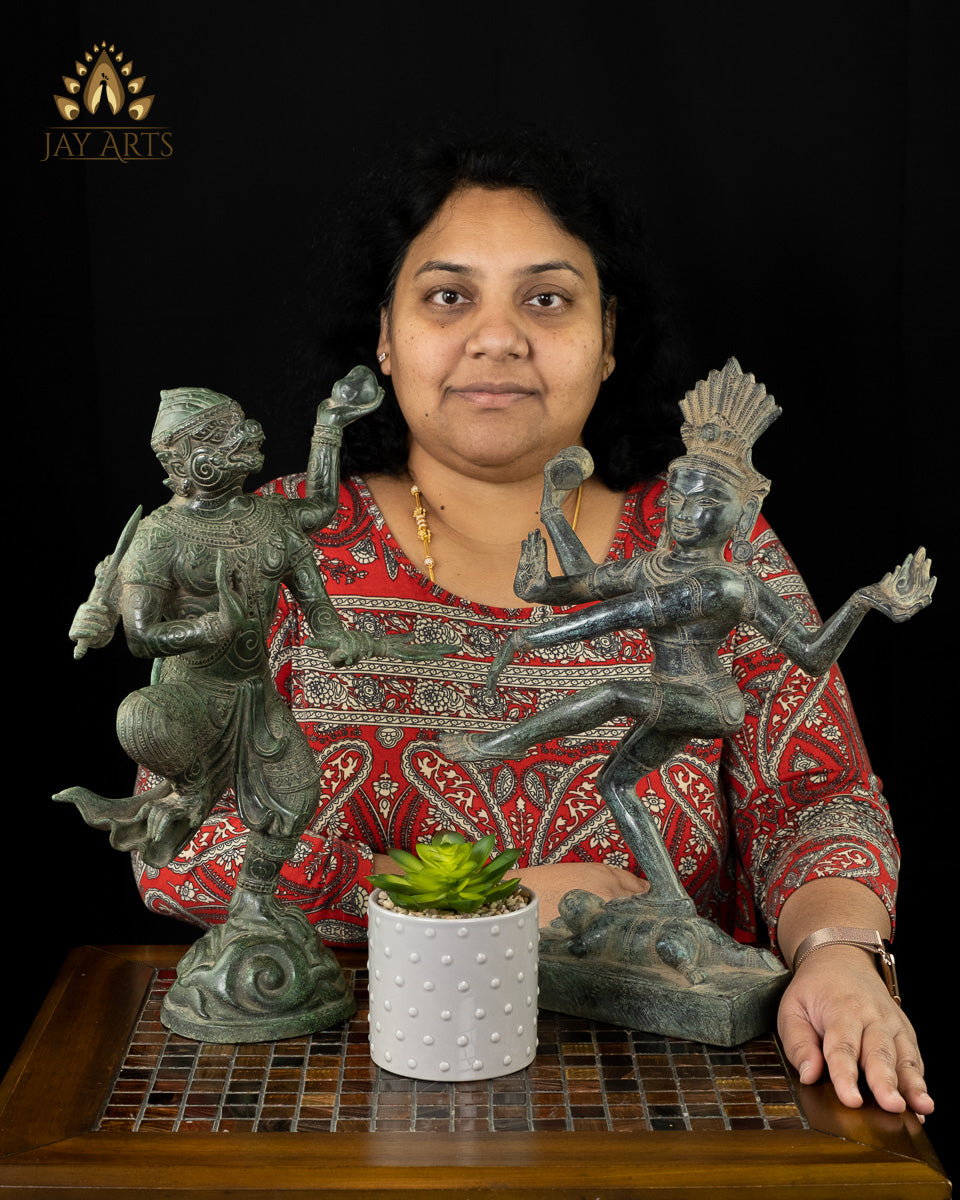 Lord Hanuman in Abhaya Mudra 15" - Angkor Wat Style Hanuman from Cambo – JayArts.com