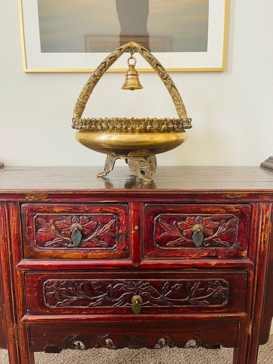 Urli with Ghungroos and Arch engraved with Ganesh Figurines – JayArts.com