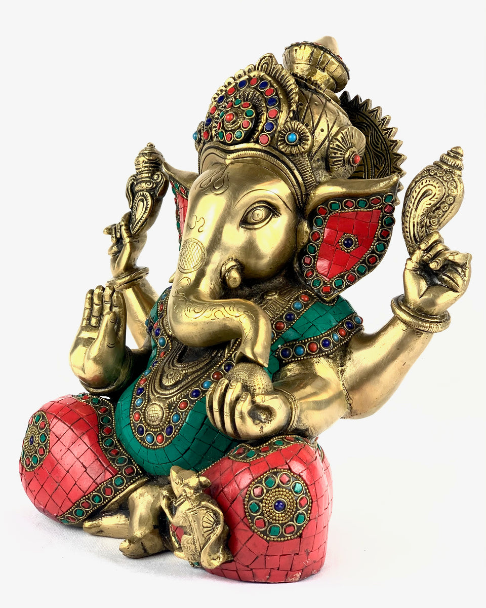 Ganesh, Brass Ganesh statue, Hindu statues, Vinayaka statue, Ganapathi ...