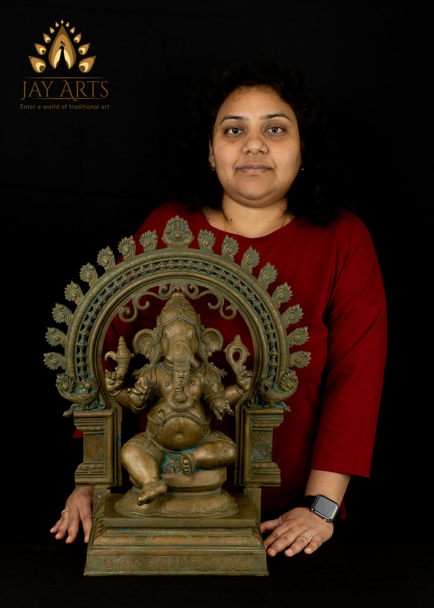 Bronze Ganesh, Antique Ganesh, Hindu Bronze Statues, Lost wax, Ganpati ...