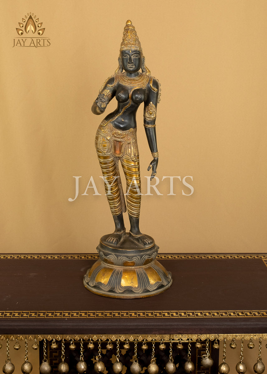 Goddess Sivagami Brass Statue, Brass Statues Online USA, India Brass ...