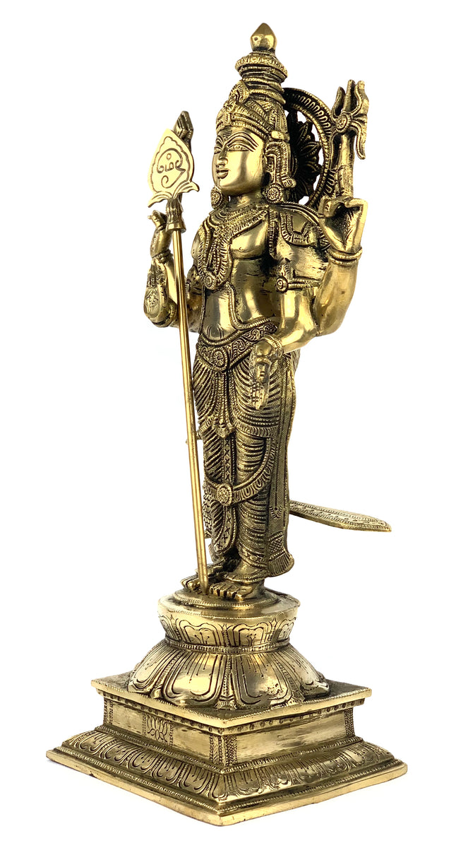 Lord Murugan, Brass Muruga statue, Skanda statue, Hindu God statues ...