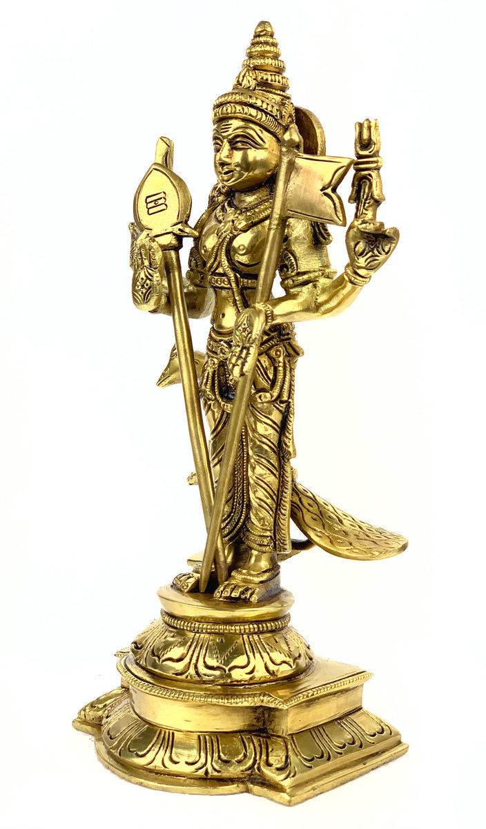 Lord Murugan, Brass Muruga statue, Skanda statue, Hindu God statues ...